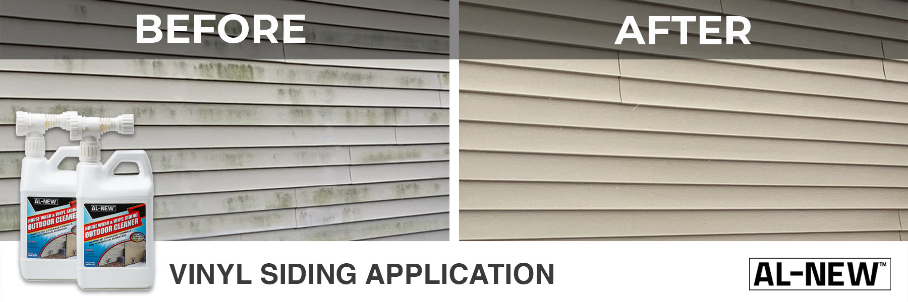 House Wash & Vinyl Siding Outdoor Cleaner - AL-NEW