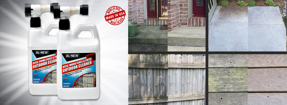 Deck, Wood Fence, & Patio Outdoor Cleaner - AL-NEW