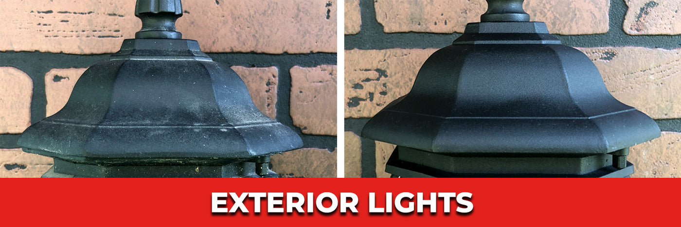 Clean Outdoor Light Fixtures | AL-NEW Aluminum Restoration Solution