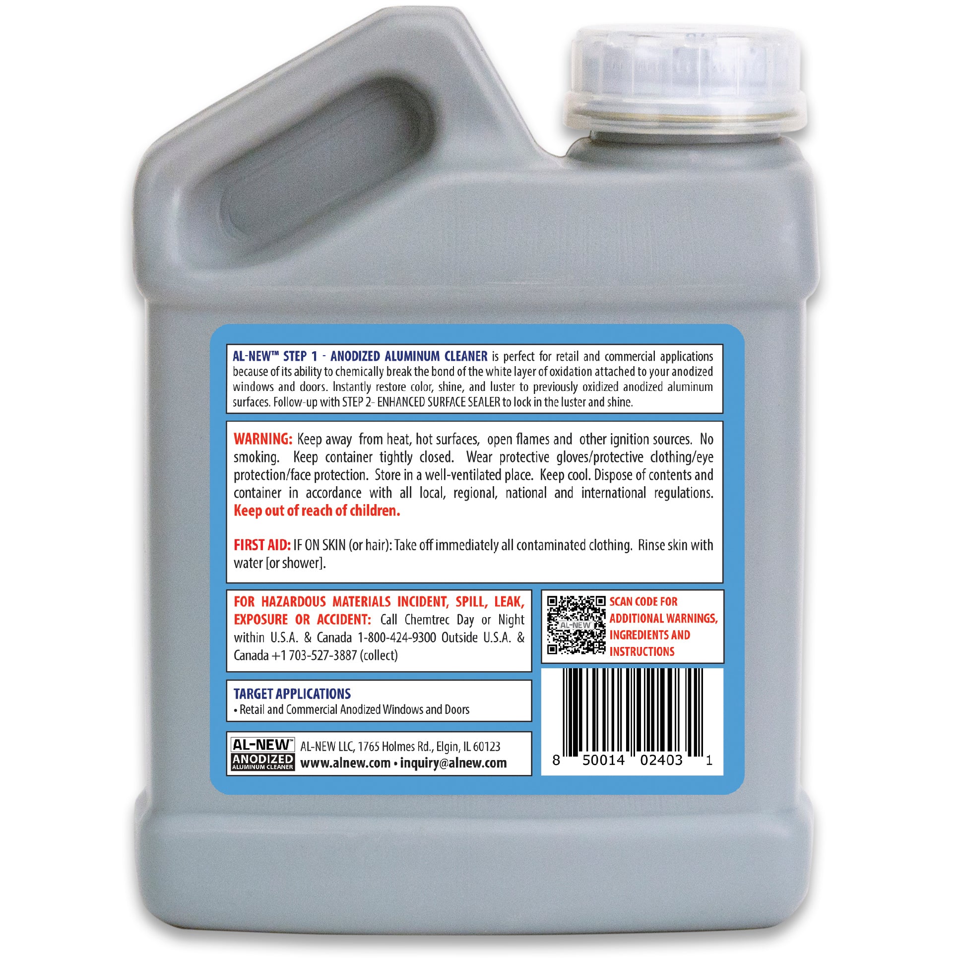 Anodized Aluminum Cleaner - AL-NEW